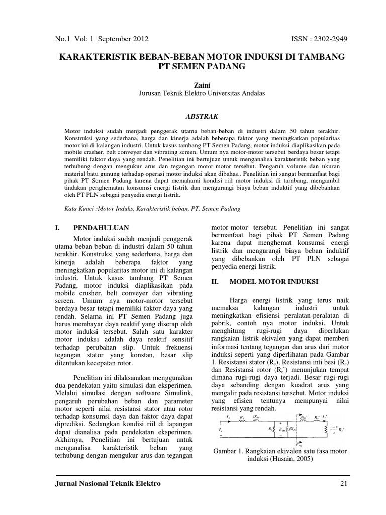 Karakteristik Beban Motor Induksi | PDF | Sains & Matematika | Komputer
