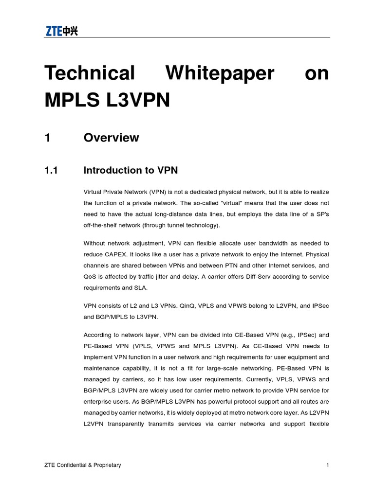 Technical Mpls l3vpn | PDF | Virtual Private Network | Multiprotocol ...