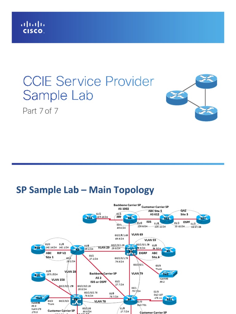 CCIE Service Provider Sample Lab Part7 | PDF | Multiprotocol Label Switching | Networking
