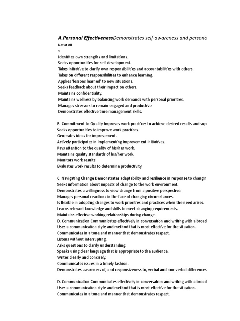 Competency Assessment Tool | PDF | Competence (Human Resources ...