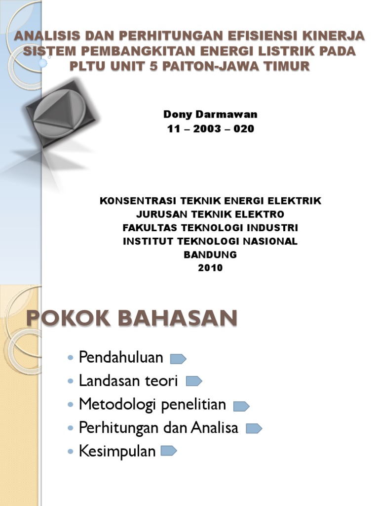 Analisis-Dan-Perhitungan-Efisiensi-PLTU Paiton | PDF