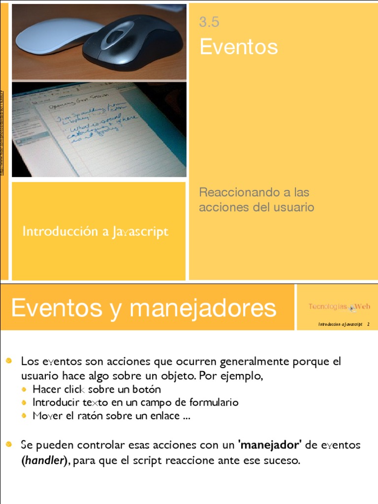 Js Eventos | PDF | Script Java | Hipervínculo