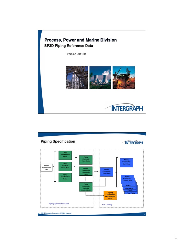 SP3D Piping Reference PPT 2011R1 | PDF | Pipe (Fluid Conveyance ...