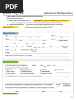 ACROD Application Form Mobility | PDF | Physical Therapy | Privacy