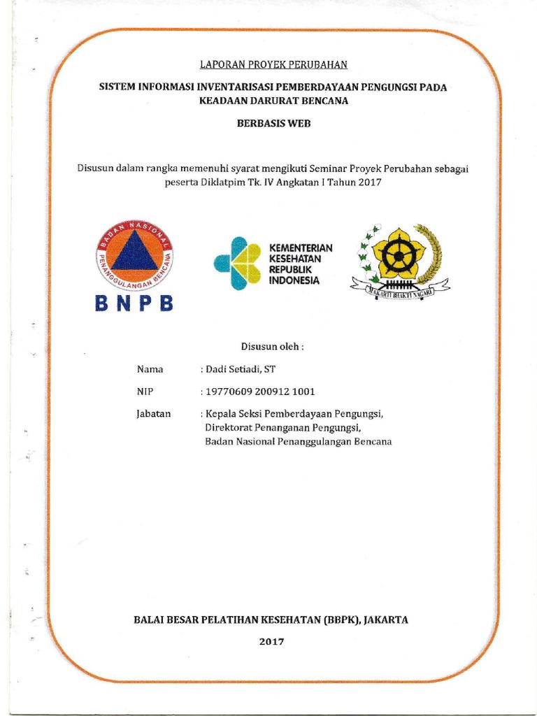 Dadi Setiadi - Sistem Informasi Inventarisasi Pemberdayaan Pengungsi ...