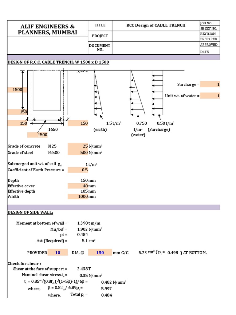 Trench Design | PDF | Applied And Interdisciplinary Physics | Building ...