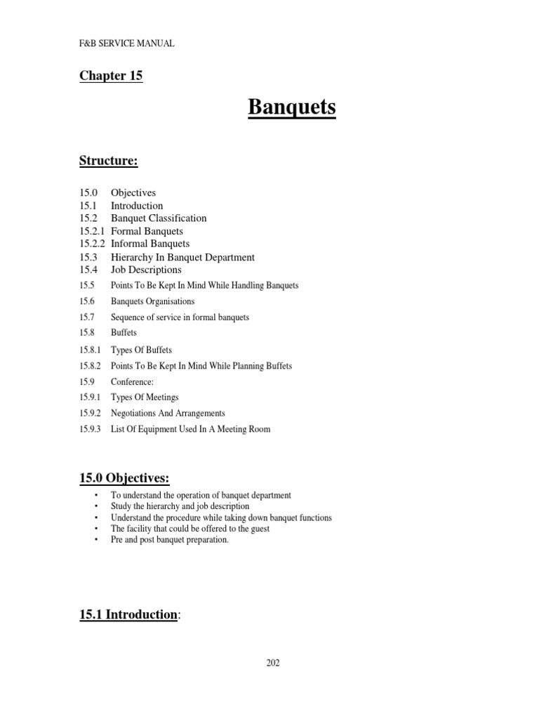 Banquets | PDF | Tableware | Buffet