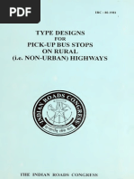 Typical Bus Bay Design Standards | PDF | Road Transport | Transport
