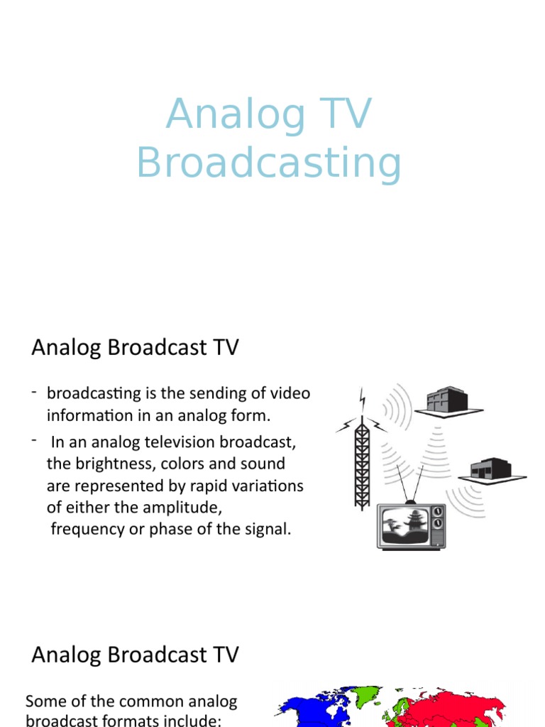 Analog TV Broadcasting | PDF | Very High Frequency | Television