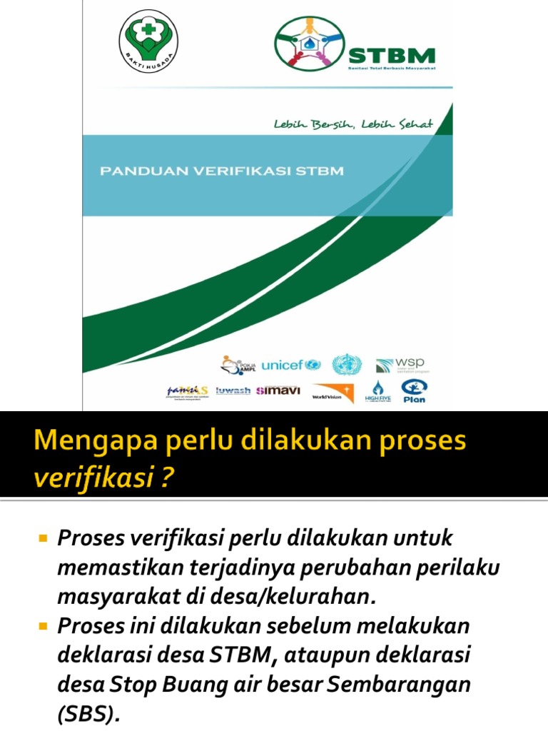 Proses Verifikasi Desa STBM dan SBS | PDF
