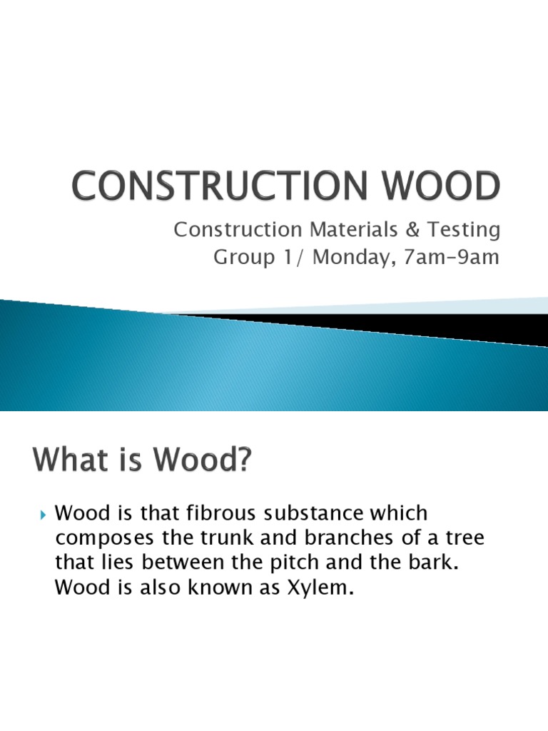 Construction Wood | PDF | Wood | Lumber