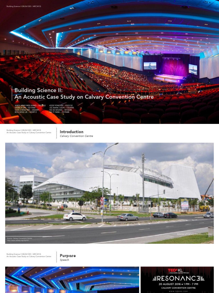 Calvary Convention Center Case Study Presentation | PDF | Sound ...