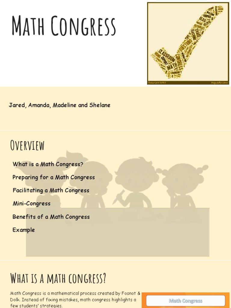 Math Congress | PDF | Reason | Teaching Mathematics