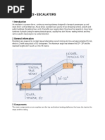 Escalators Basic Components | PDF | Escalator | Transmission (Mechanics)