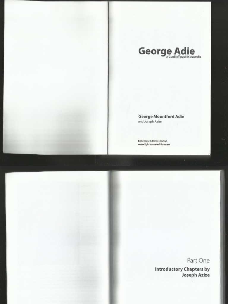 George Adie First Part PDF | PDF