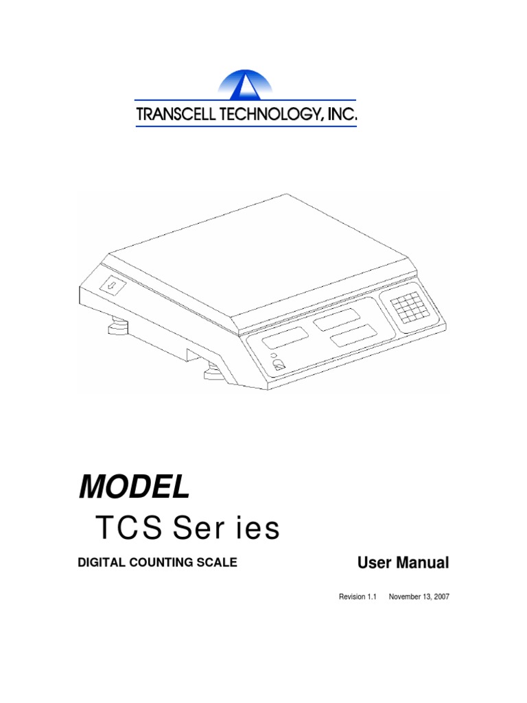 TCS Series Digital Scale User Manual | PDF | Battery (Electricity ...