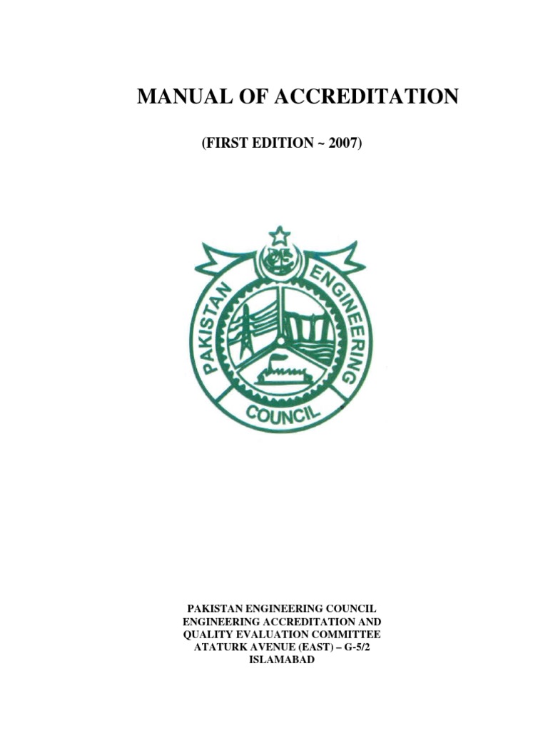 Manual Accreditation | PDF | Postgraduate Education | Engineering