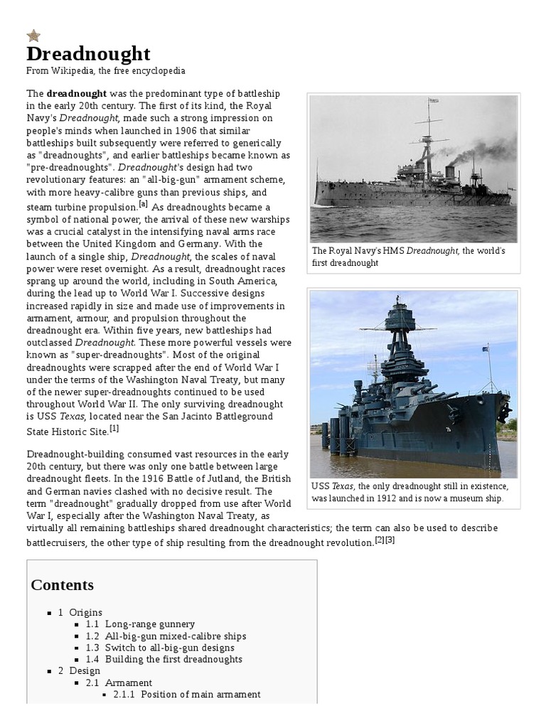 Dreadnought | PDF | Battleship | Gun Turret