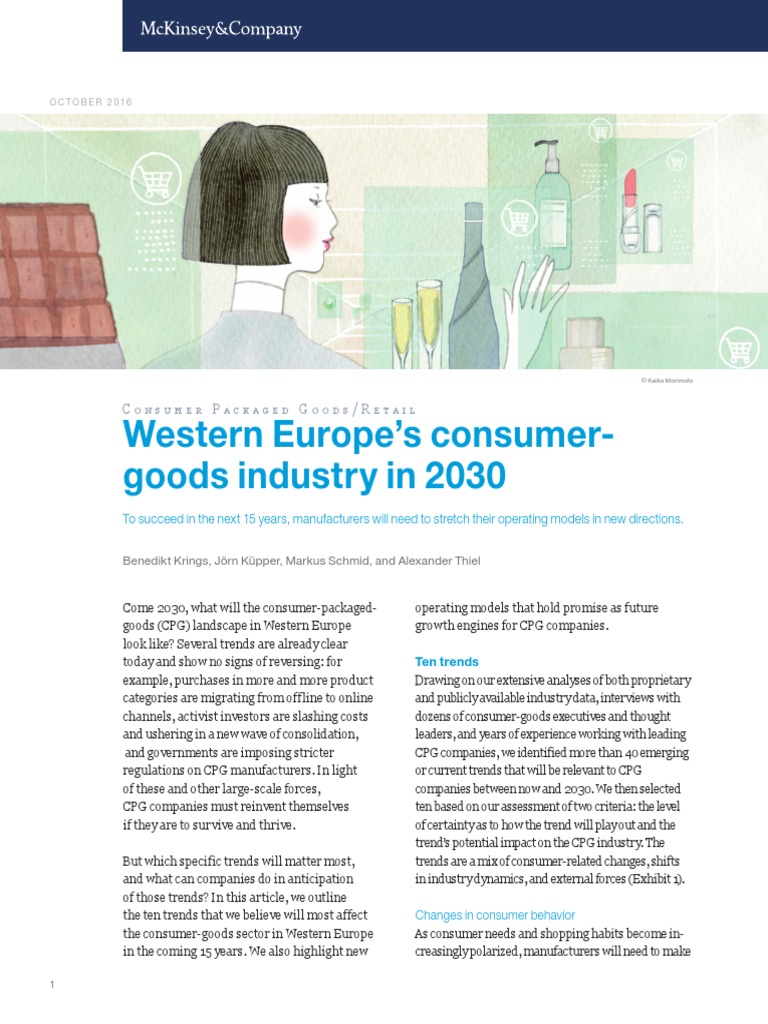 Western Europe Consumer Goods Industry in 2030 PDF | PDF | Grocery ...