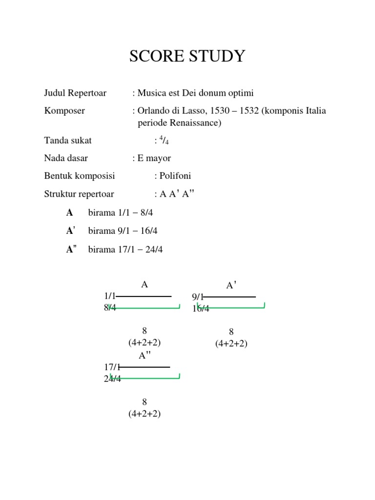 Score Study | PDF