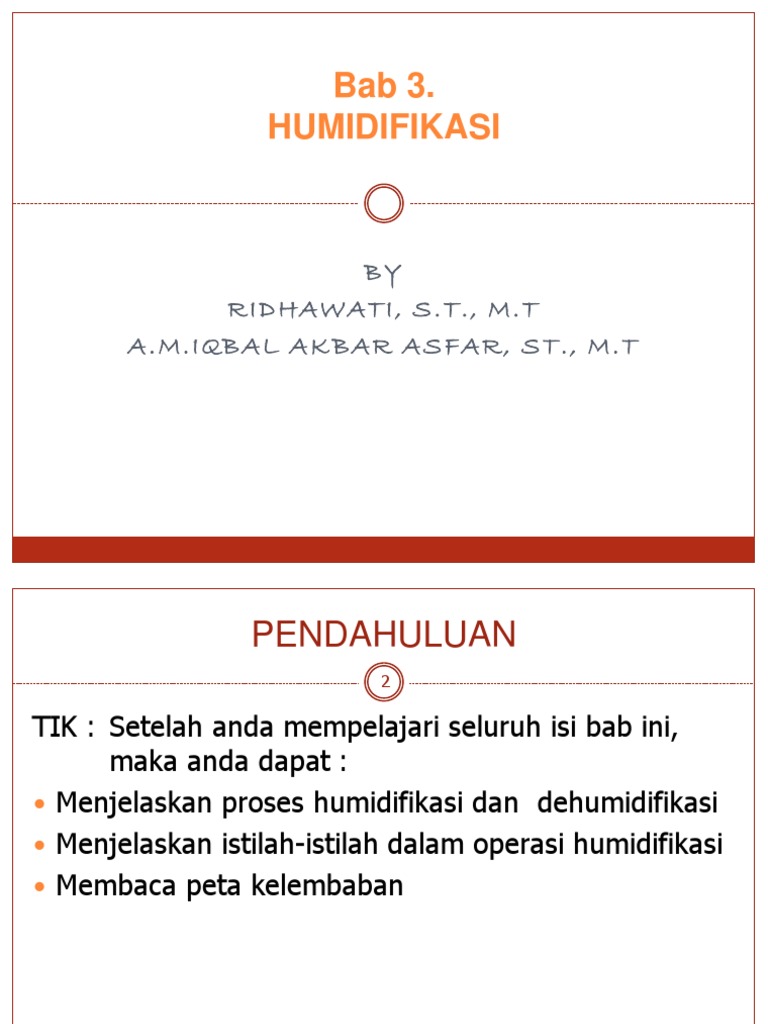Panduan Humidifikasi dan Dehumidifikasi | PDF