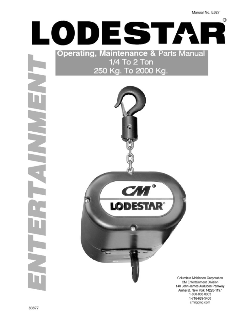 Classic Lodestar Maintenance Manual | PDF | Screw | Elevator