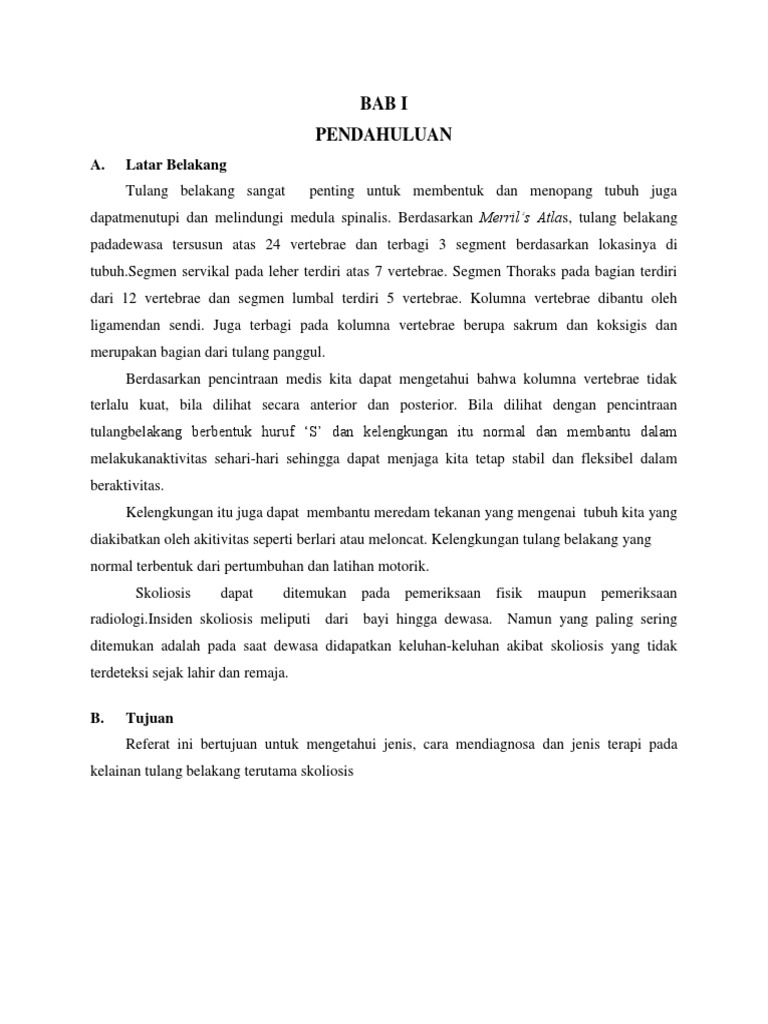 SKD 2 - Muskuloskeletal - Kelainan Tulang Belakang Pada Anak | PDF