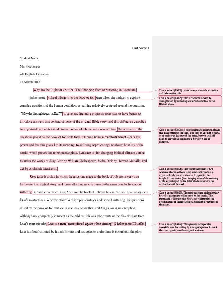 Annotated Sample Paper | PDF | Moby Dick | Captain Ahab