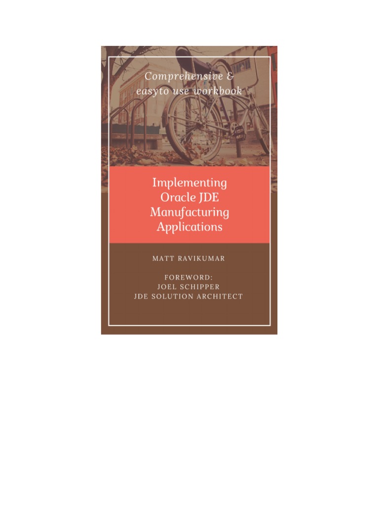 Implementing Oracle Jde Manufacturing Sample Book | PDF | Business ...