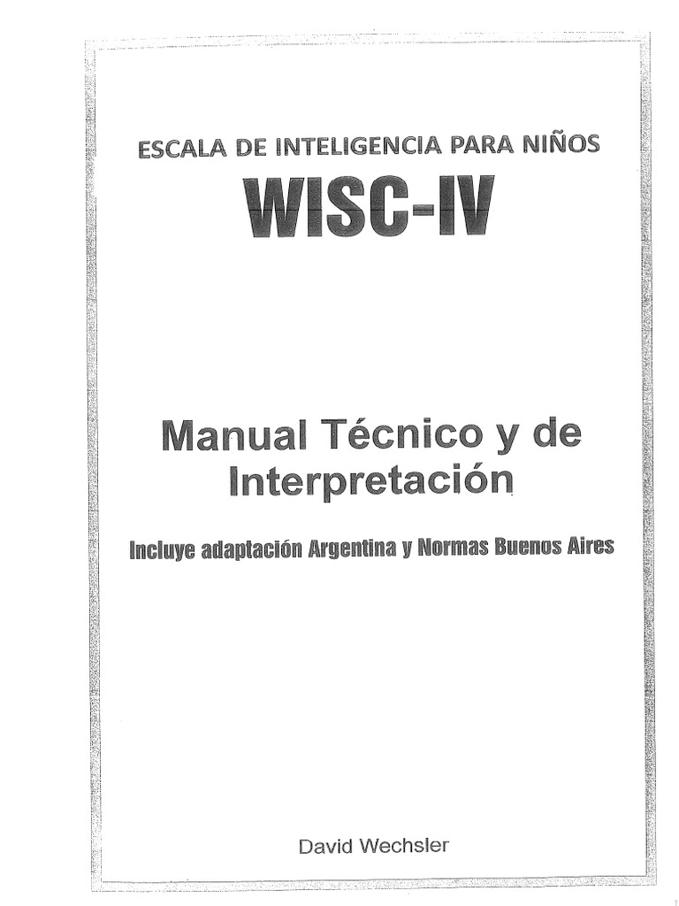 WISC-IV - Apendice A | PDF