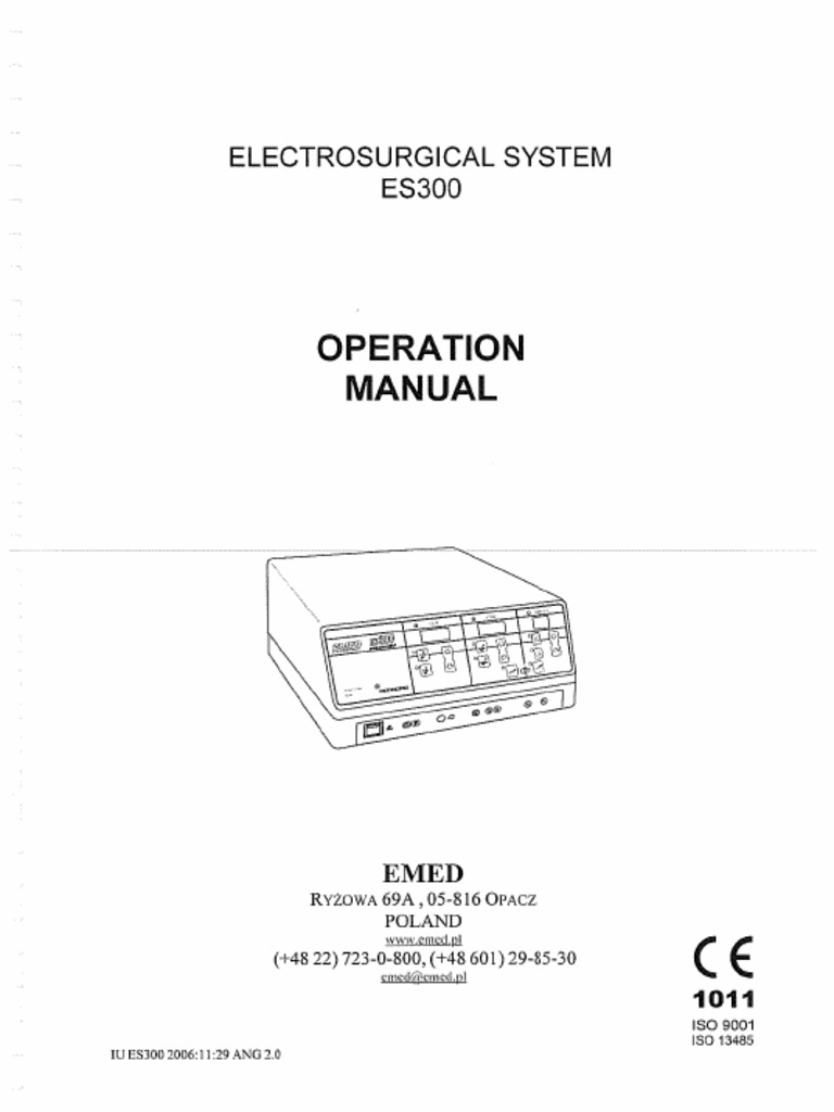 Emed ES300 - User Manual | PDF