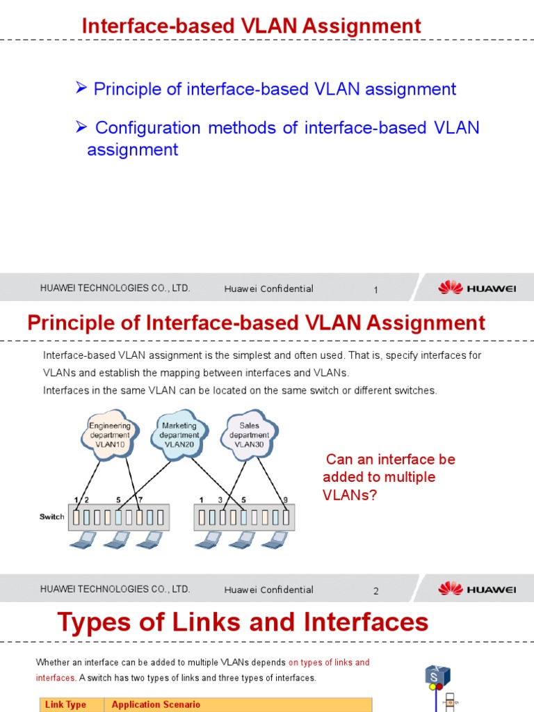 Configuring Interface-Based VLAN Assignment | PDF | Network Switch ...