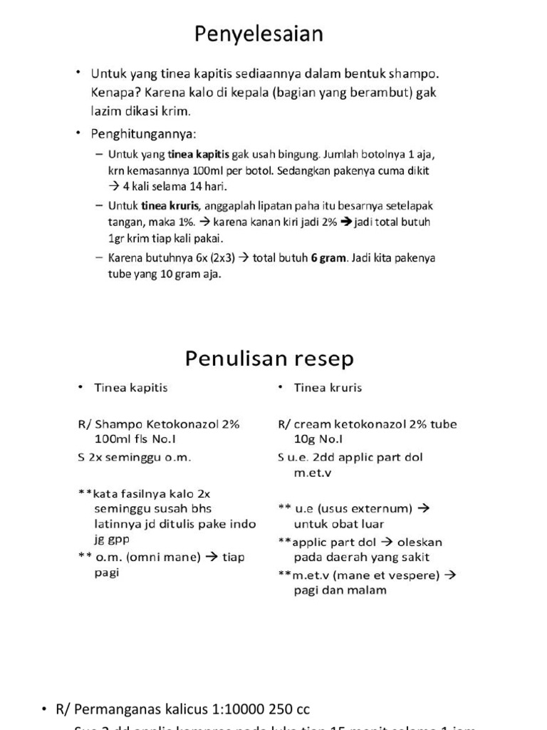 Contoh Penulisan Resep Salep dan Krim | PDF