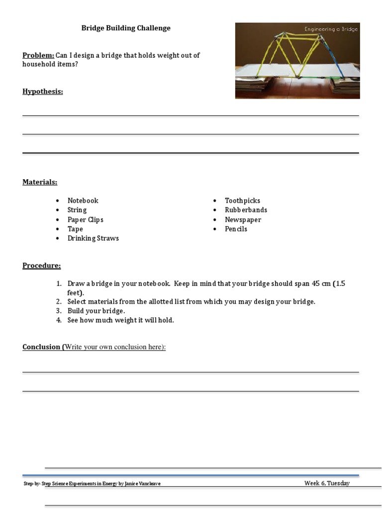 Bridge Building Challenge | PDF