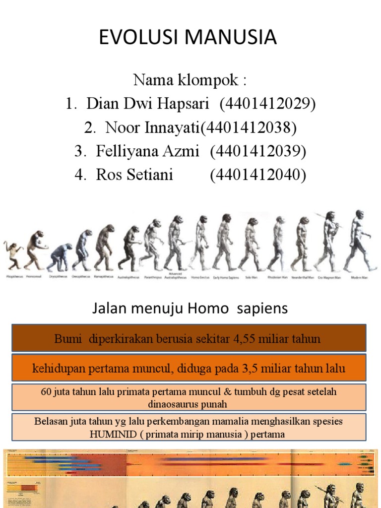 Evolusi Manusia: Dari Primata ke Homo Sapiens | PDF | Ilmu Sosial