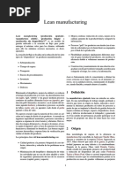 Cronología de La Manufactura Esbelta | PDF | Lean Manufacturing | Economias