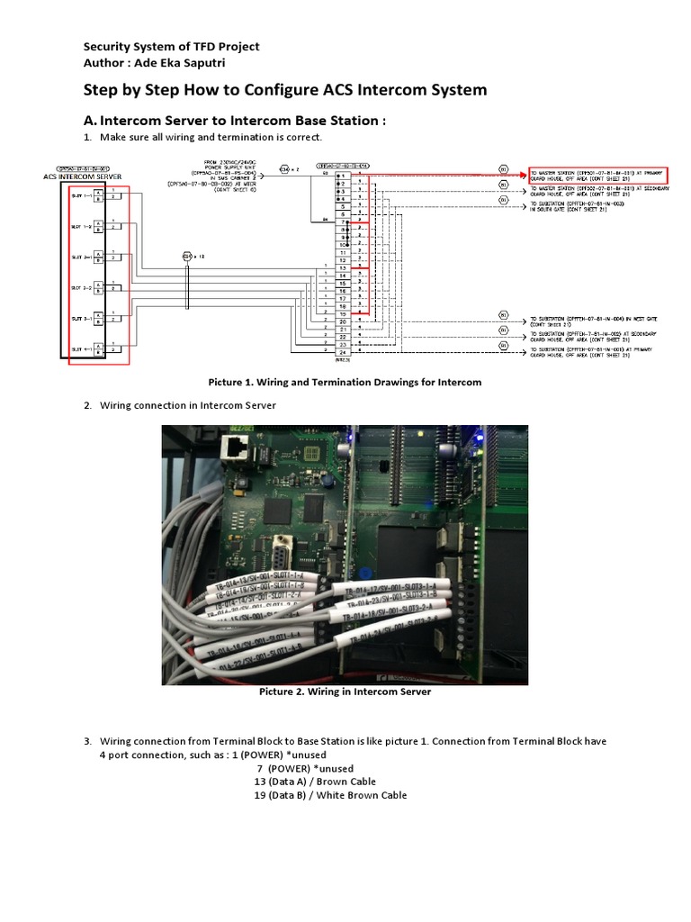 Step by Step How To Configure Intercom (Commend) | PDF | Digital ...