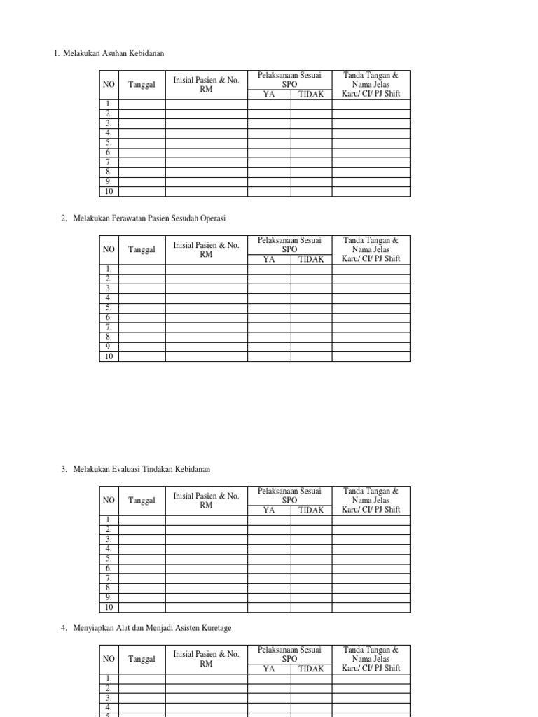 Logbook PK 2 Bidan | PDF