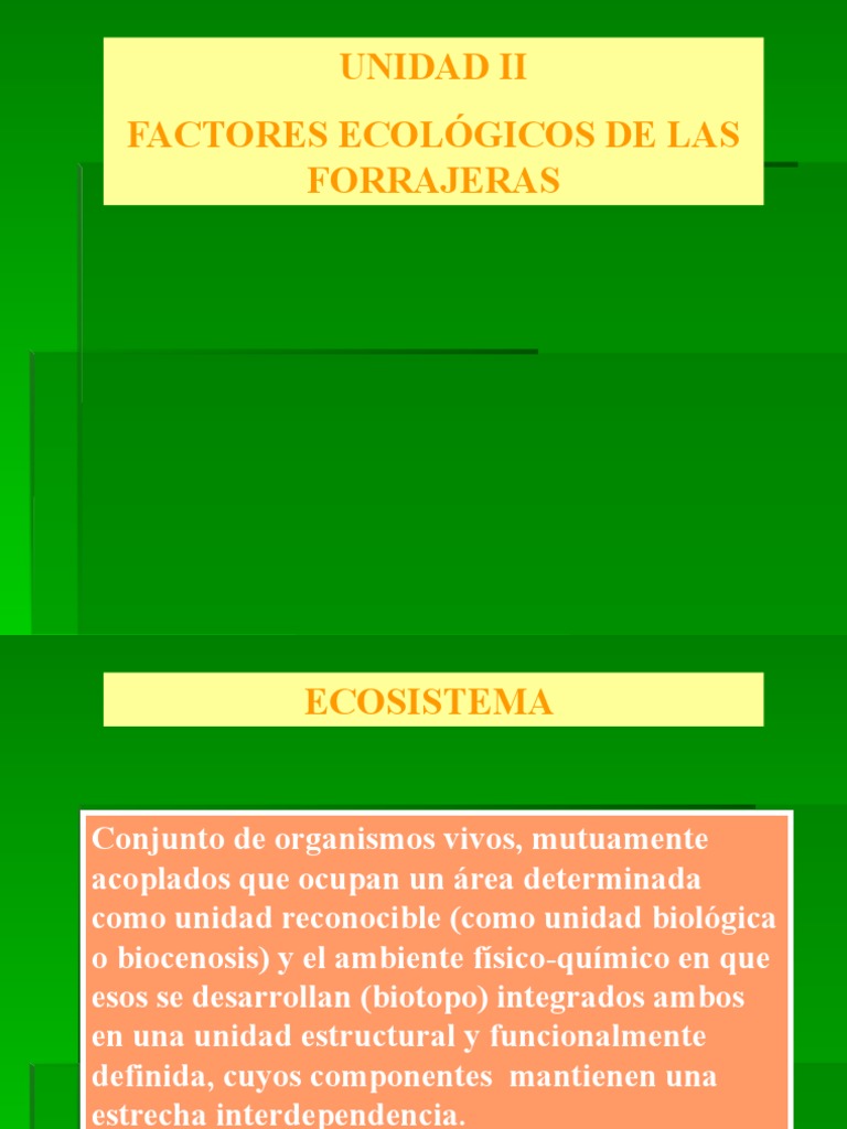 Factores Ecologicos | PDF | Clima | Ecología