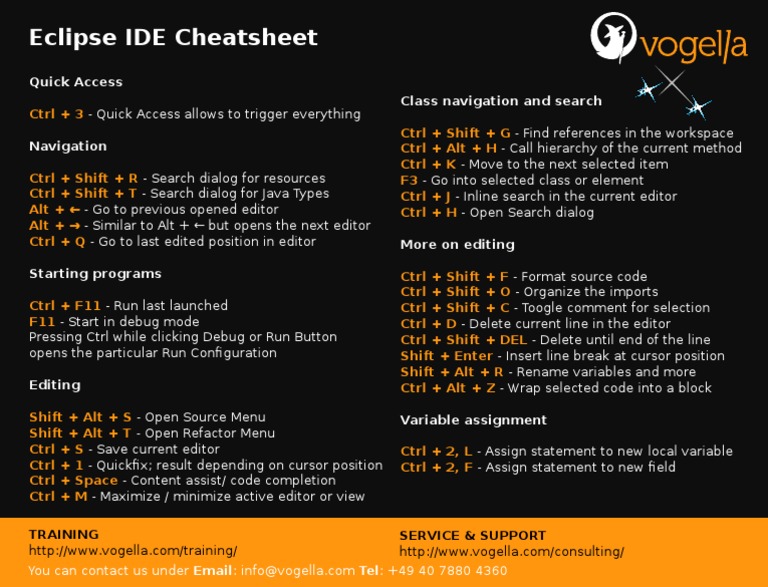 Eclipse Cheatsheet Pdf Pdf