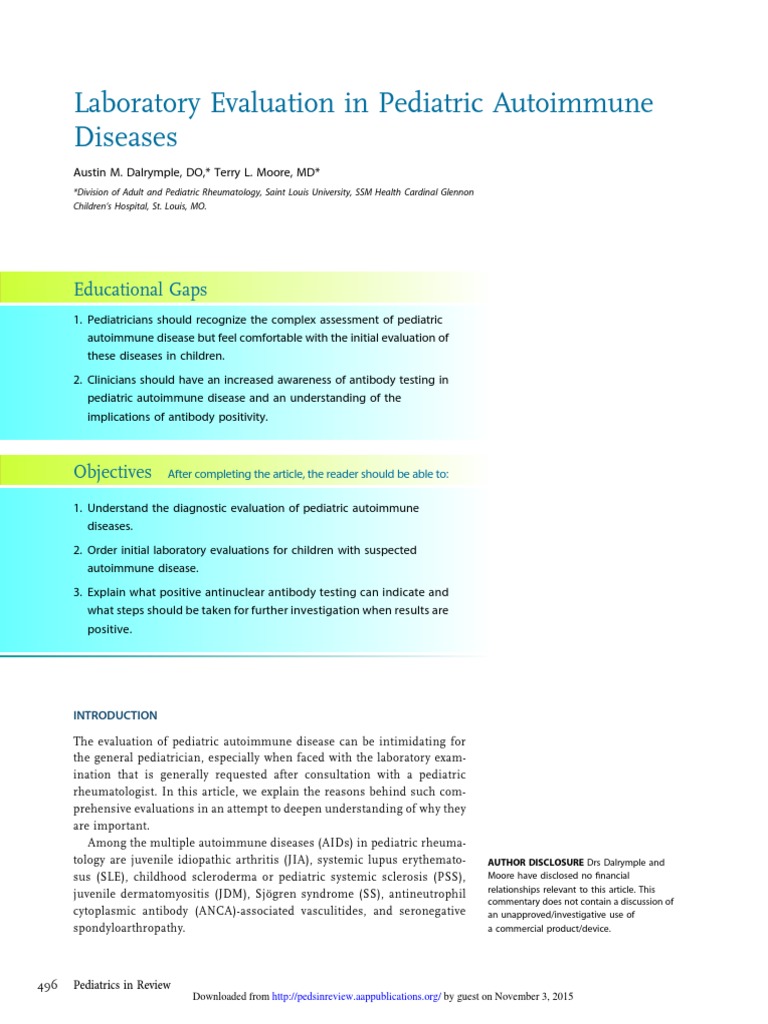 Autoinmune Laboratorio | PDF | Systemic Lupus Erythematosus ...