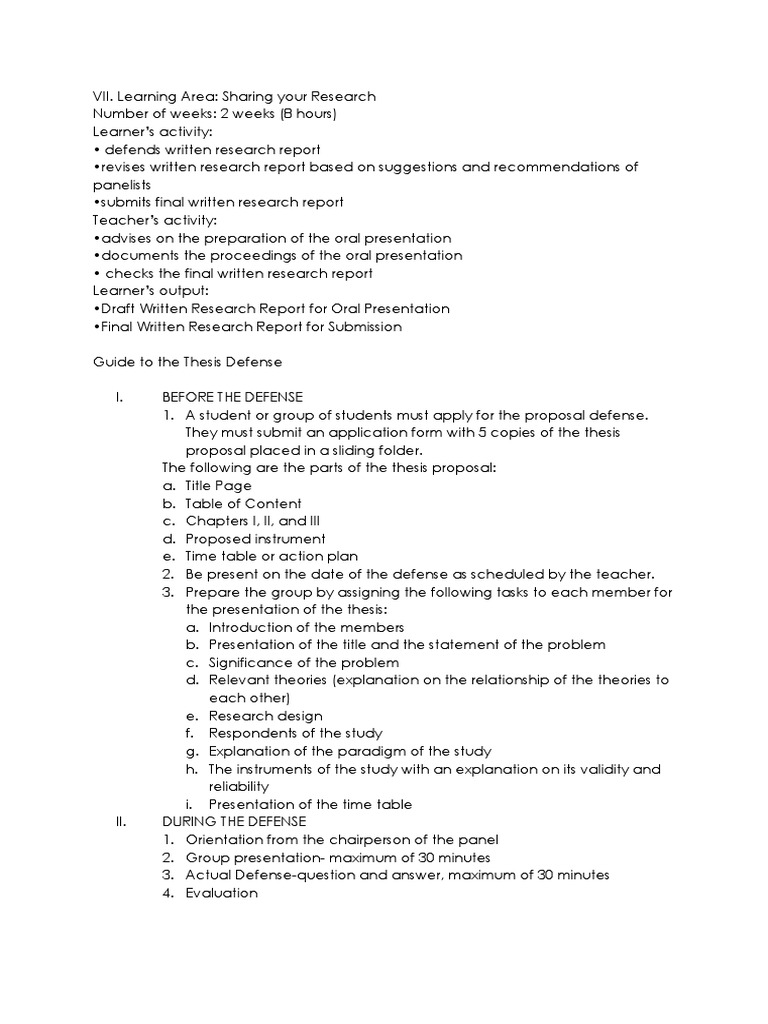 VII - Sharing Your Research | PDF