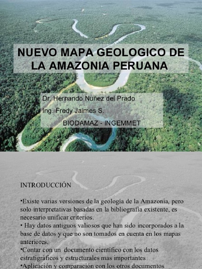 Nuevo Mapa Geológico de La Amazonia Peruana | PDF
