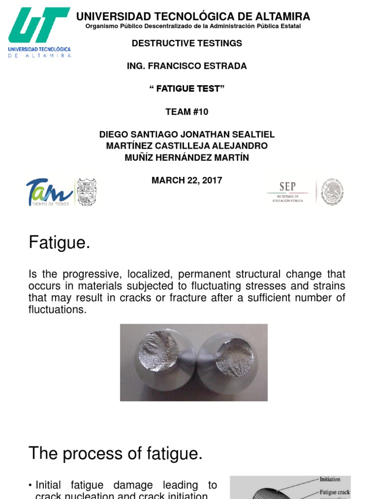 Fatigue Test | PDF | Fatigue (Material) | Fracture
