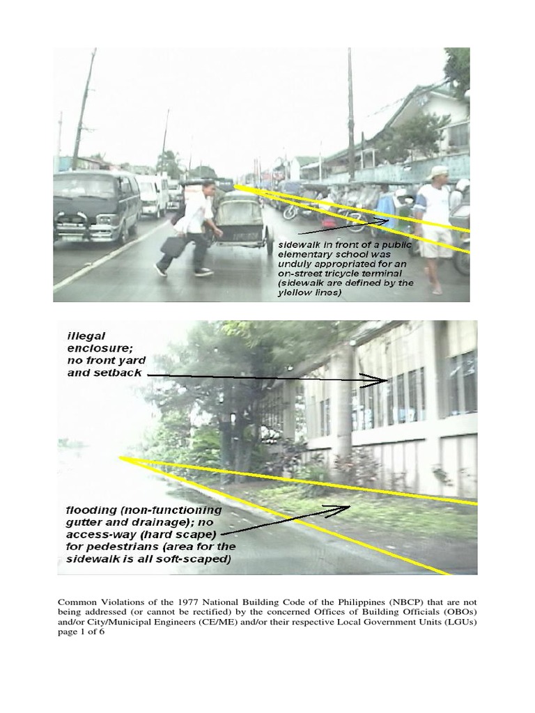 PD 1096 Most Common Violations of National Building Code PDF | PDF