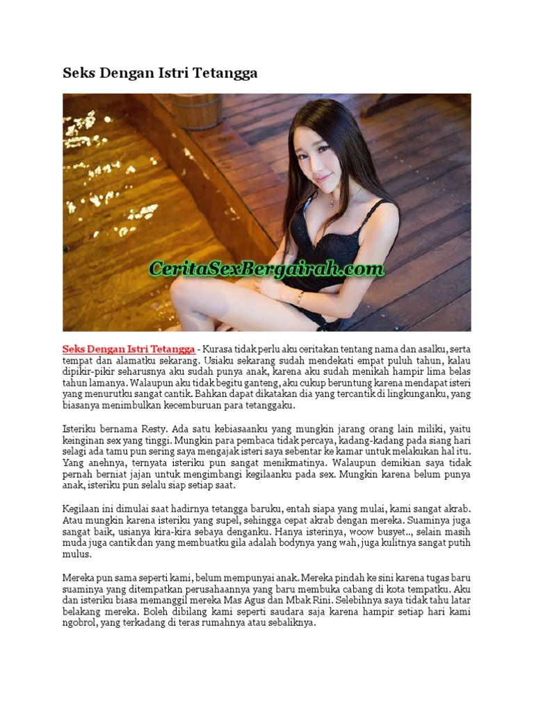 Seks Dengan Istri Tetangga | PDF