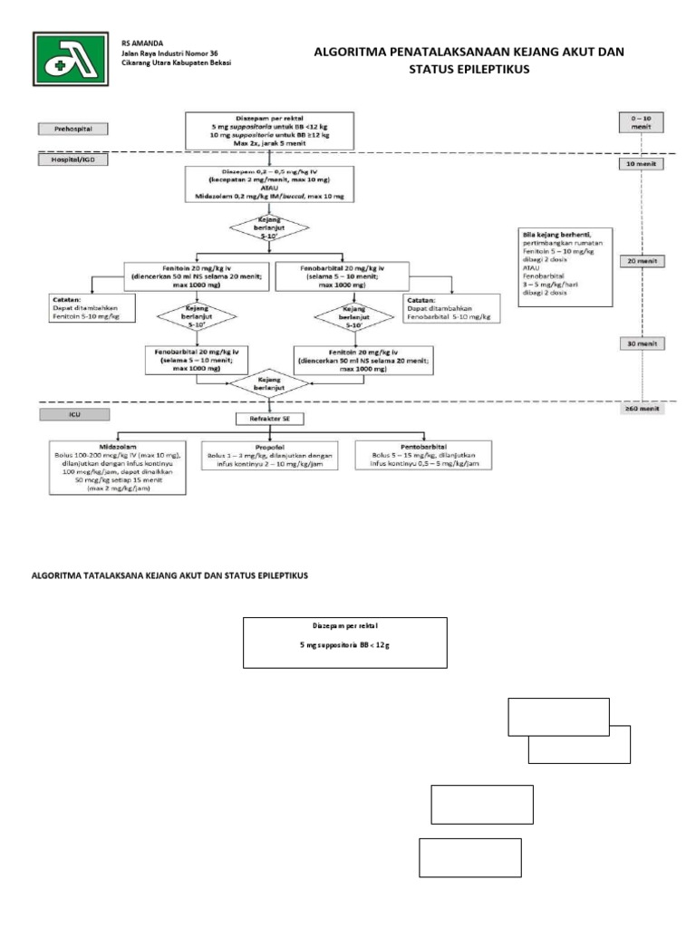Algoritma Tatalaksana Kejang Akut Dan Status Epileptikus | PDF