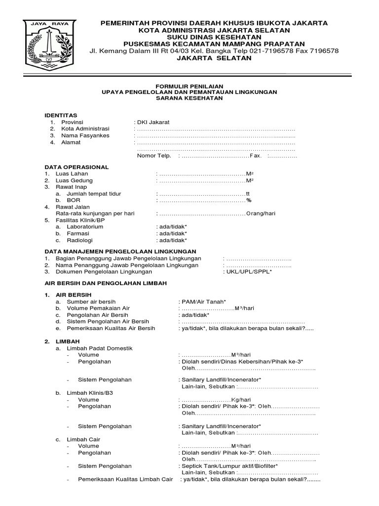 Form Fasyankes | PDF | Sains & Matematika