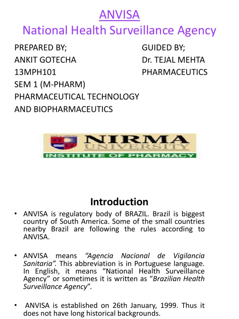 Anvisa National Health Surveillance Agency | PDF | Cosmetics ...