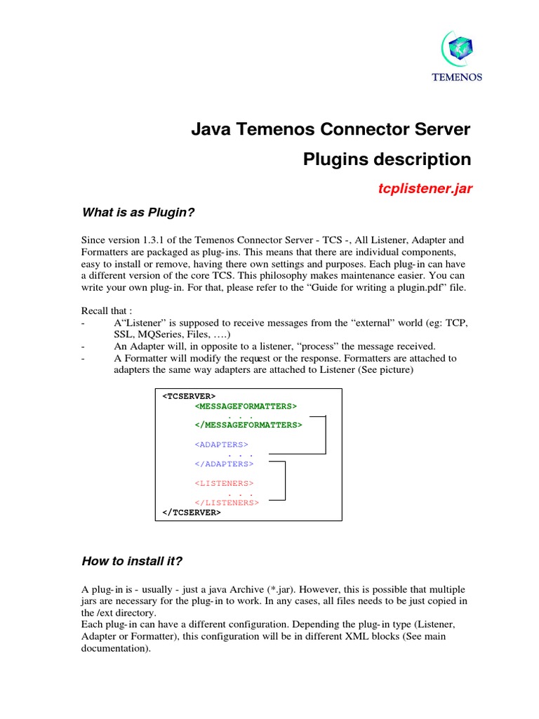Java TC Server PI-tcplistener | PDF | Java (Programming Language ...